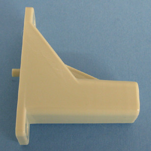 Slide Out Tray Spacer 2-1/2" - 5mm peg, Almond, Pkg of 100 - HANDYCT