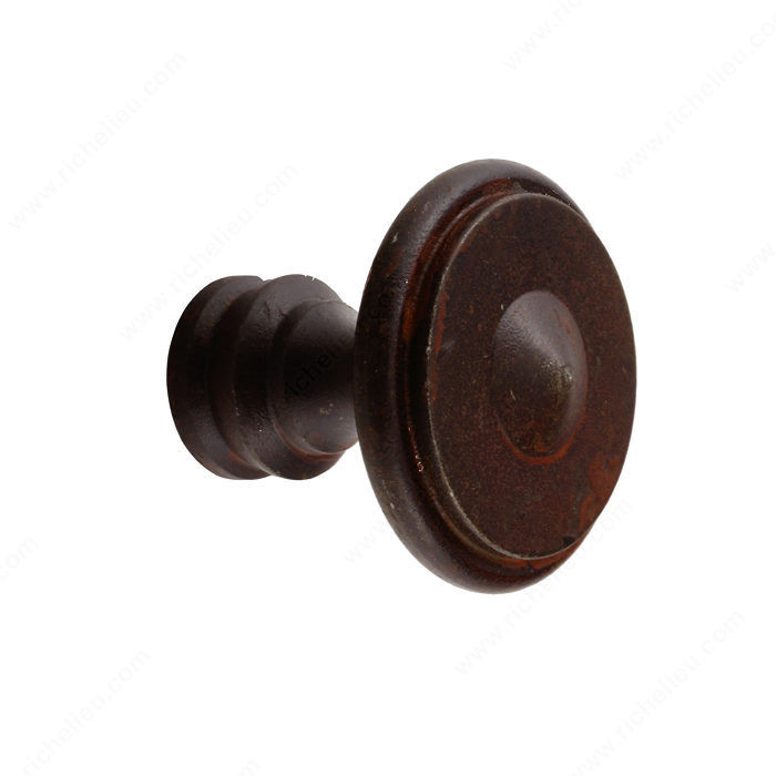 Knob LC1040 Series, Finish Rust, Diameter - Overall Dimensions 1 3/8 in ...