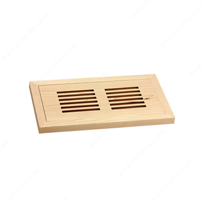 Flush-Mount Floor Register - Wood, Species Maple - HANDYCT