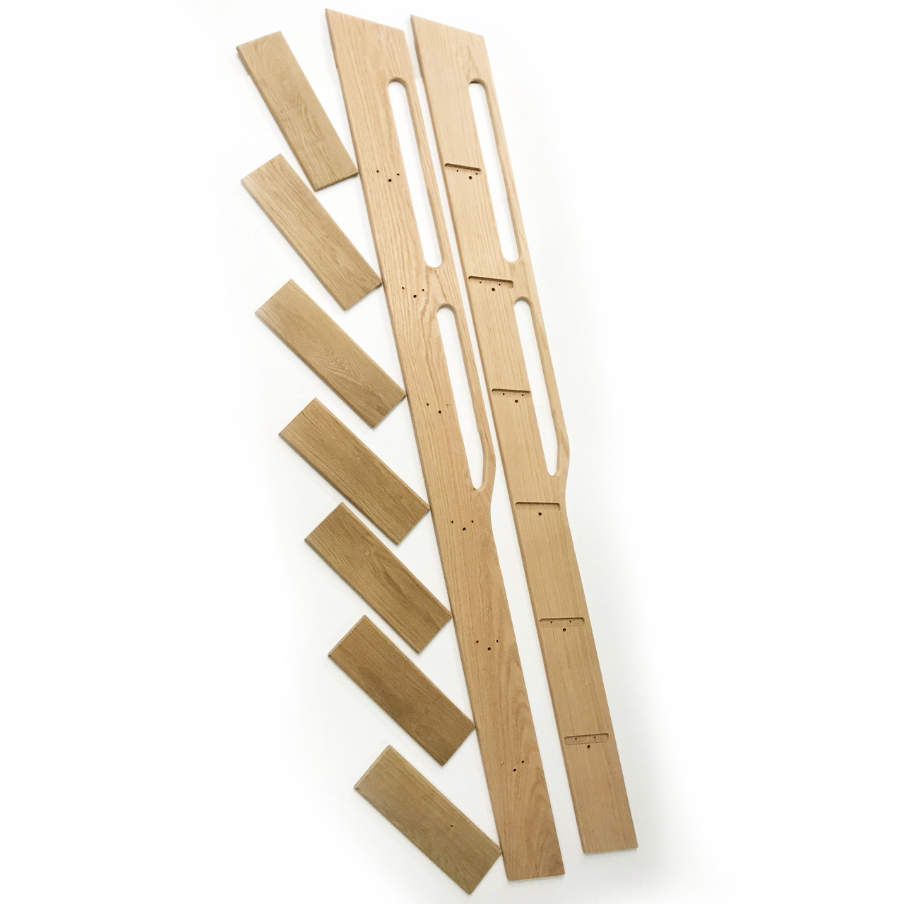 Solid Wood Ladder, Library Ladder, Furniture Ladder, Maple Oak Pine MD3