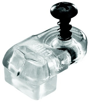 Glass Mirror or Panel Retainer Clip, Plastic, Clear 1/8", 5/16", 3/16 ...