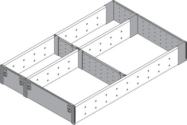 Orga-Line 3-Tier Utensil Set, For 21" Tandem Drawer, 11-9/16" Wide ...