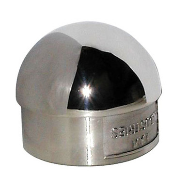 Polished Stainless Steel Fittings,2" Half Ball End Cap - HANDYCT