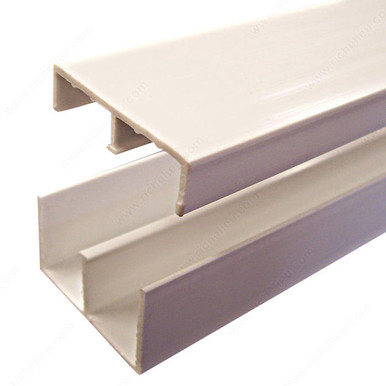 Plastic Sliding Track System,for doors Thickness 1/4 in - HANDYCT