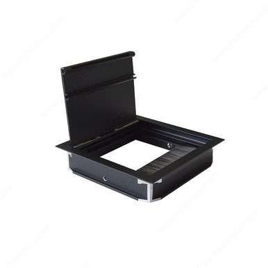 Square Grommet with Brush, Finish Black - HANDYCT