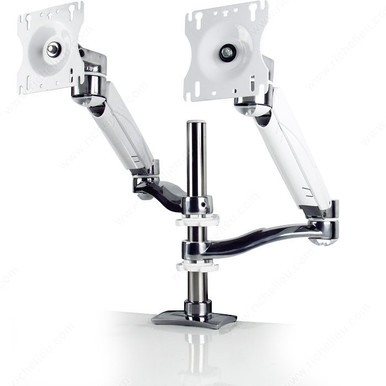 Dual-Screen, Double-Extension Arms with Height-Adjustable Segment (One ...