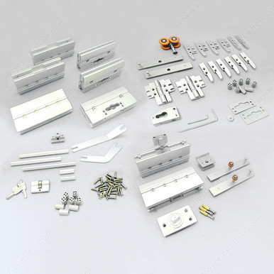 Concealed Folding System for 2 Glass Panels of up to 80 kg (176 lb ...