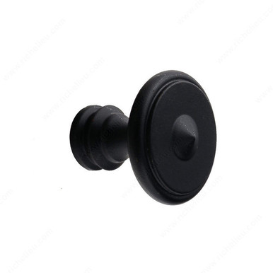 Knob LC1040 Series, Finish Satin Black, Diameter - Overall Dimensions 1 ...