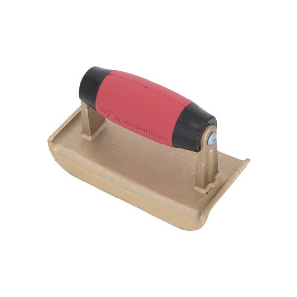 6" x 2-3/4" 1/4"R Bronze Edger-Wood Handle - Unicon Concrete