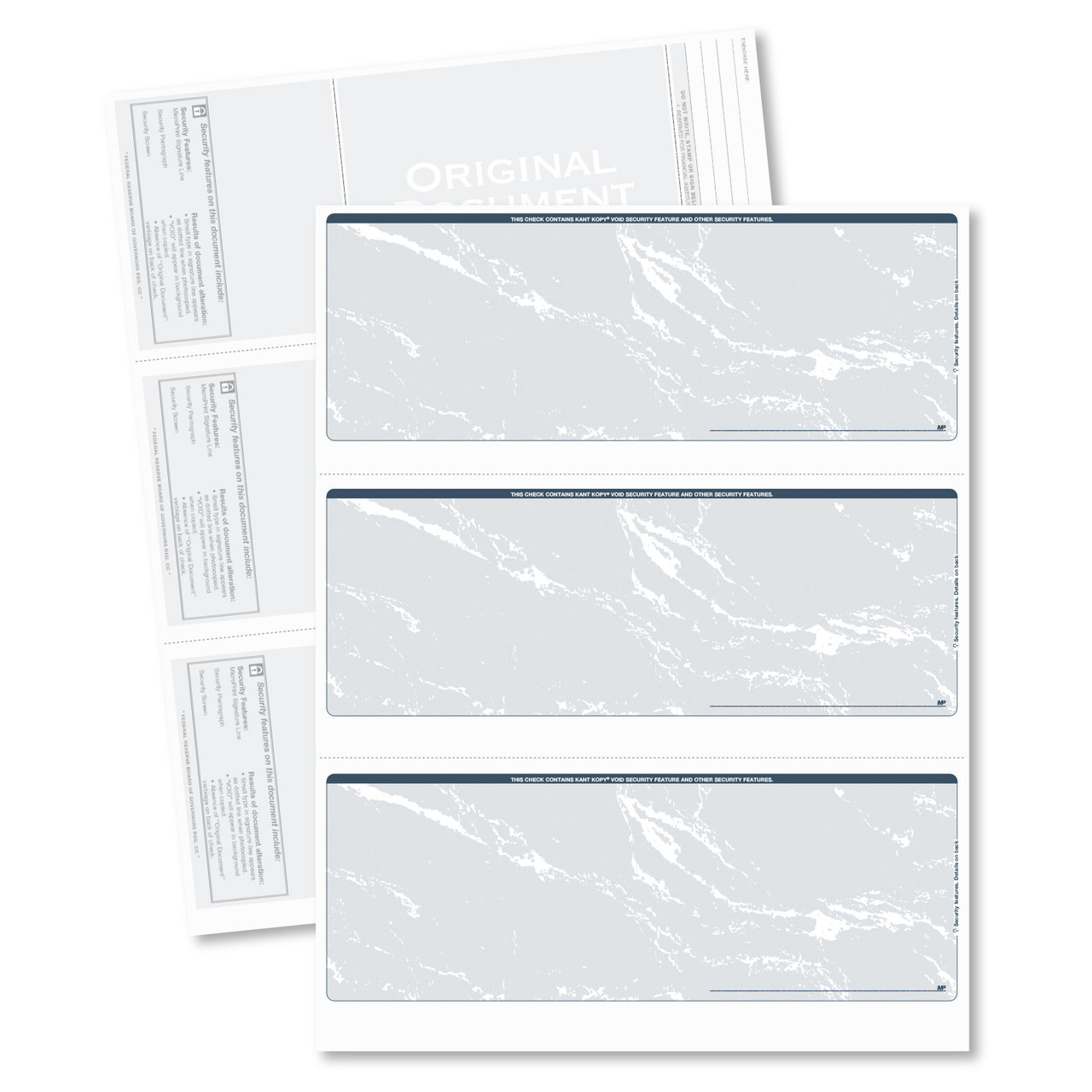 Kan't Kopy® Security Check, 3-up | SC4 | Blanks/USA