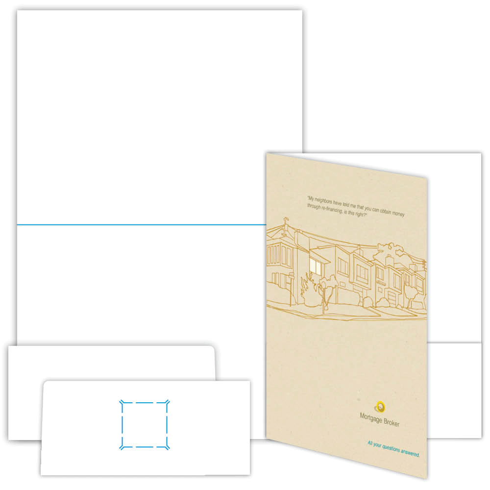 Presentation Folder Kits - Blanks/USA
