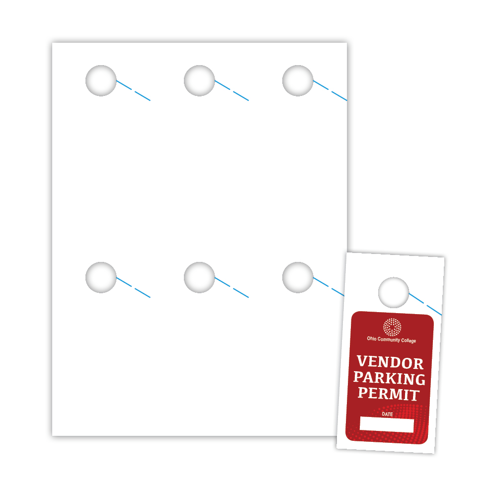 Custom Hang Tags | Parking Passes & Permits | Blanks USA