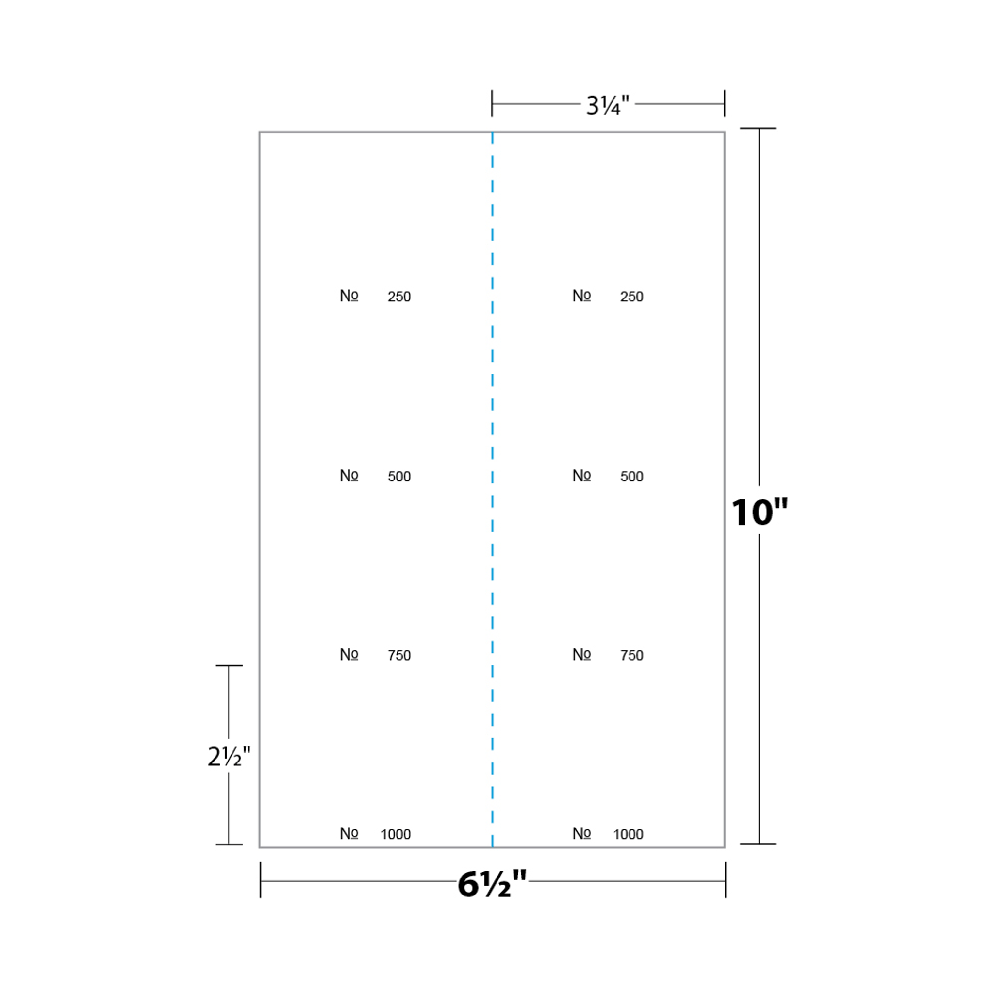 Perforated Ticket Paper Stock