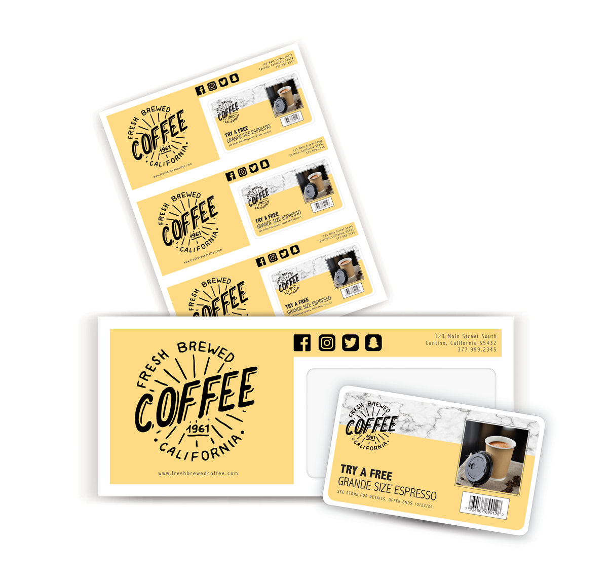 Club Card Mailer | MCR5B6WH | Blanks/USA