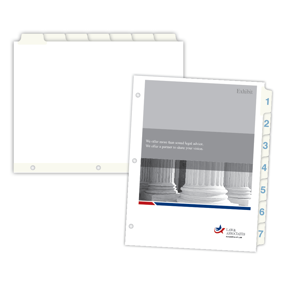 Binder Divider Tabs | Custom | Copytabs™ | Blanks USA
