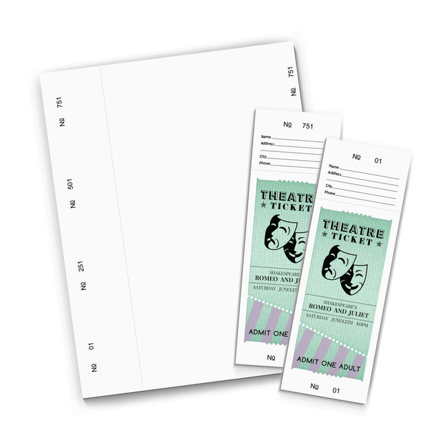 Jumbo Event/Raffle Ticket | TJ_4 | Blanks/USA