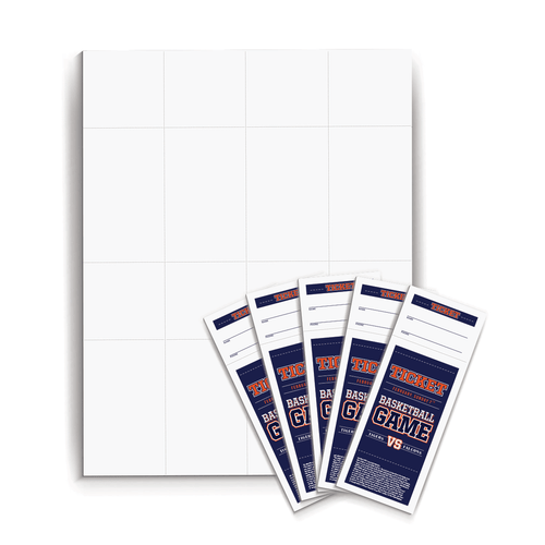 Micro-Perforated Ticket Unnumbered | LTN8 | Blanks/USA