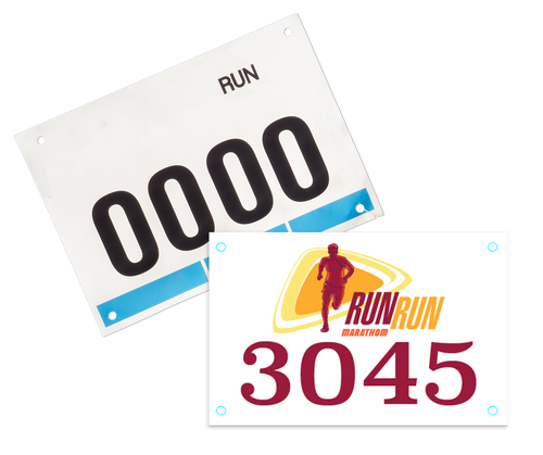 Runner Bibs | RBE17P4WH | Blanks/USA