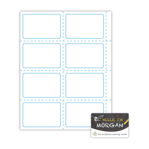 Name Badge Label | LL1N8WH | Blanks/USA
