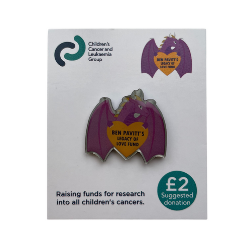 Ben Pavitt's Legacy of Love Fund pin badge - CCLG: The Children & Young ...
