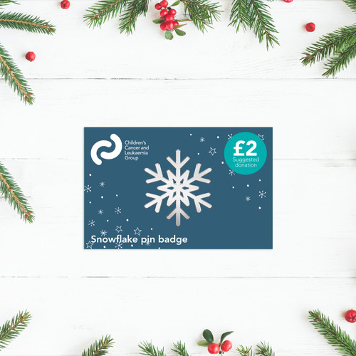 Snowflake pin badge - CCLG: The Children & Young People's Cancer ...