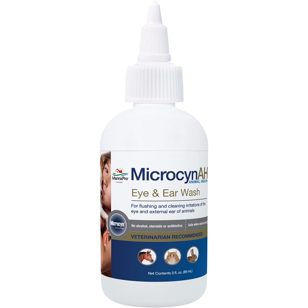Manna Pro - MicrocynAH Eye & Ear Wash 3oz