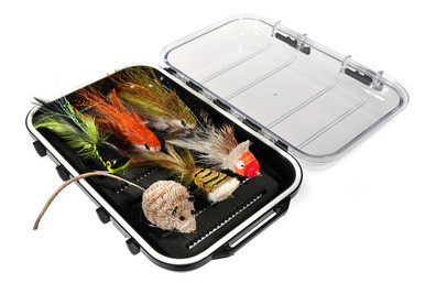 Large Fishing Fly Box with Extra Deep compartment to accommodate larger ...