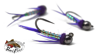 Fishing Flies Nymph 1 Dozen Purple Prince Nymph Fishing Flies - Mustad ...