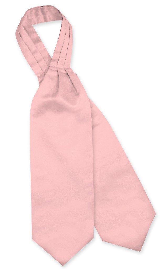 Dusty Pink Cravat Tie | Vesuvio Napoli Mens Solid Color Ascot Cravat