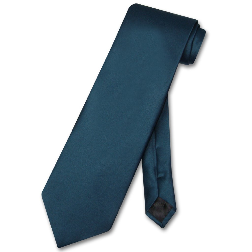 Blue Sapphire Mens NeckTie | Vesuvio Napoli Solid Color Neck Tie