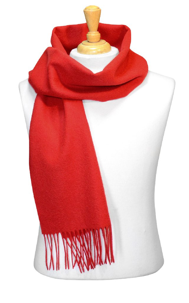 Red Color Wool Neck Scarf | Biagio Brand 100% Wool Neck Scarve