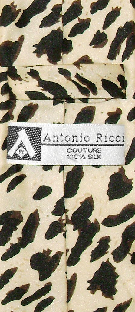 Boys LEOPARD Animal Skin Print Design Neck Tie 100% Silk NeckTie