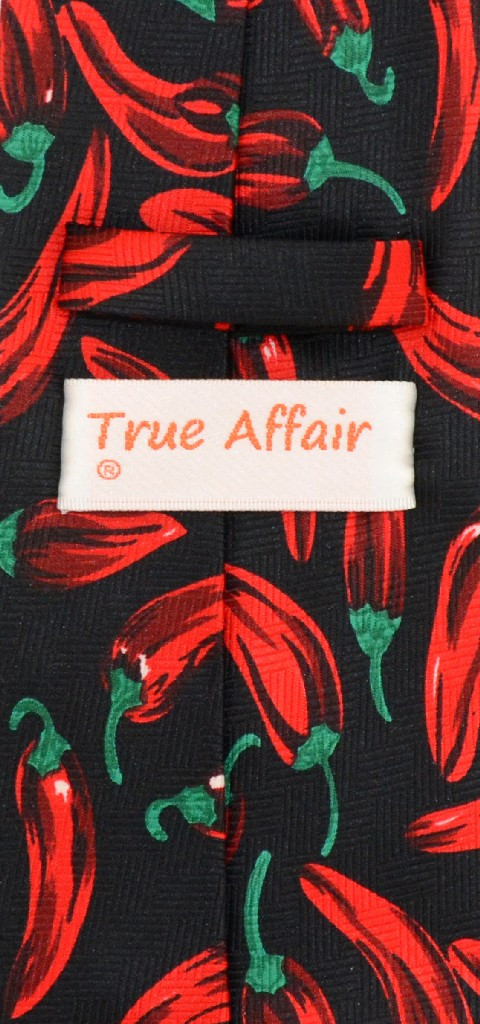 Red Chili Pepper NeckTie | Hot Pepper Design Mens Neck Tie