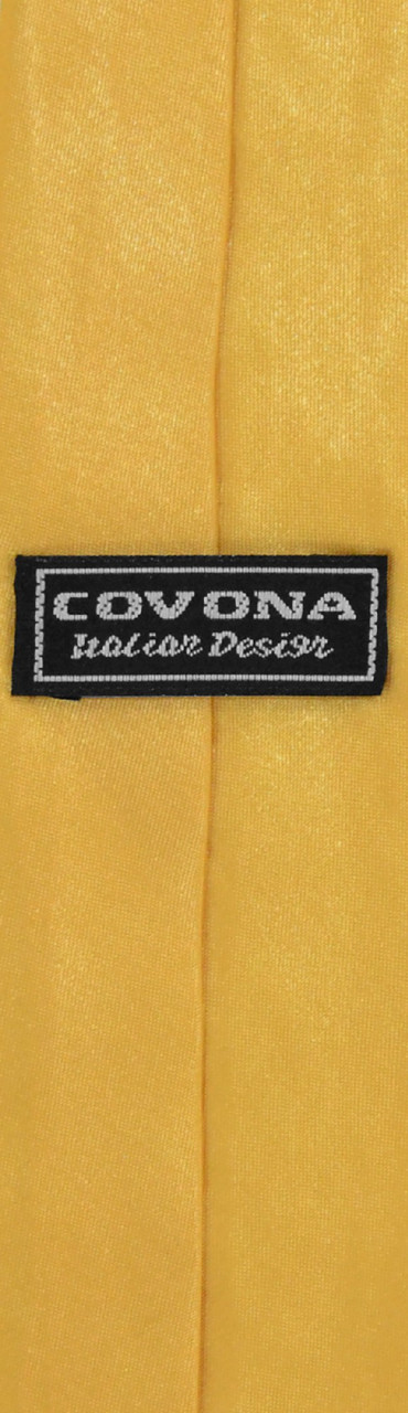 Boys Gold Color Tie | Boys Covona Solid Gold Youth Necktie