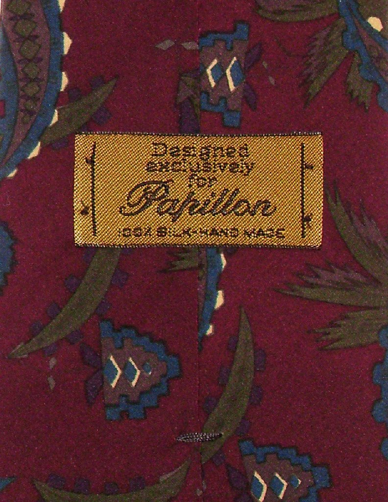 Papillon 100% Silk NeckTie Pattern Design Mens Neck Tie #148-1