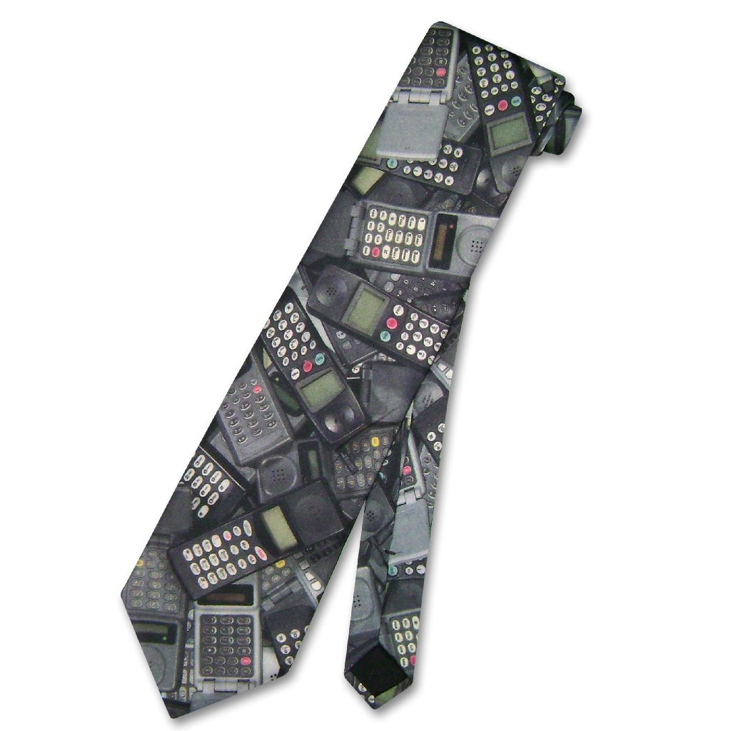 Cell Phones NeckTie Made in the USA Men's Neck Tie - KrisarClothing