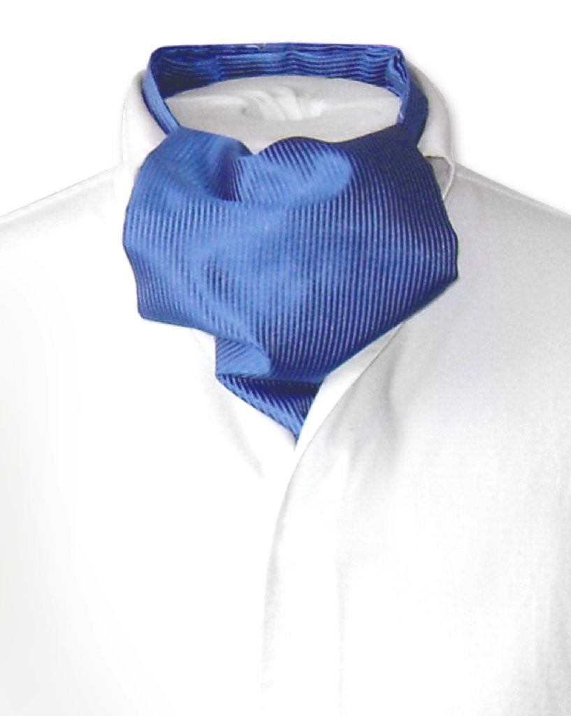 Ascot Cravat Pattern | Mens Royal Blue Ascot Cravat