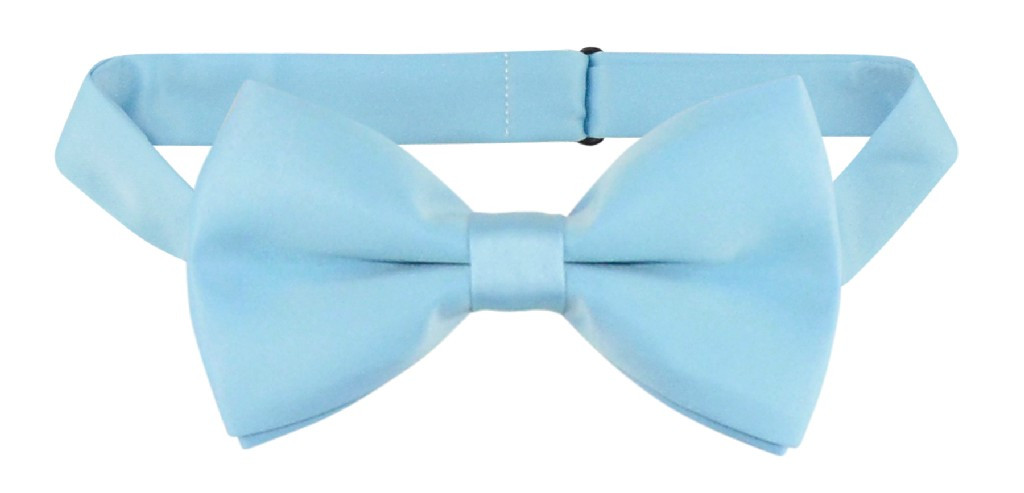 BowTie Solid Baby Blue Color Mens Bow Tie Tuxedo or Suit