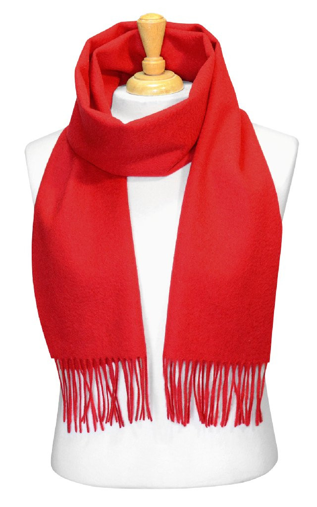 Red Color Wool Neck Scarf | Biagio Brand 100% Wool Neck Scarve