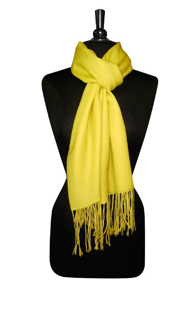 Yellow Pashmina | Biagio 100% Wool Pashmina Scarf