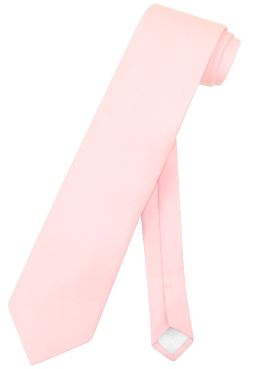 Extra Long Pink Tie | Solid Pink Color XL NeckTie