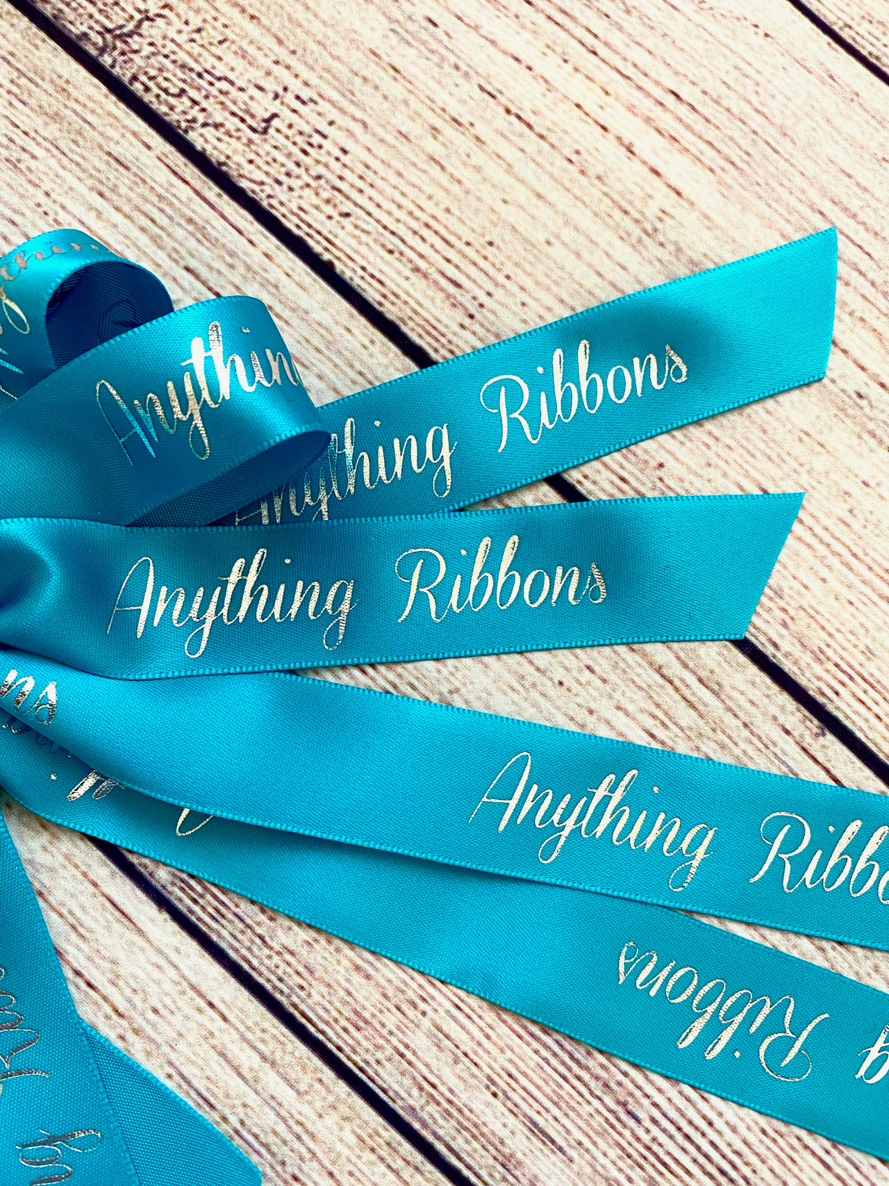 S'mores Wedding Custom 7/8 inch Satin Favor Ribbon