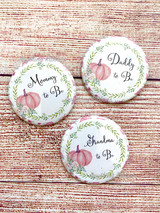 Blue Pumpkin Baby Shower Pins