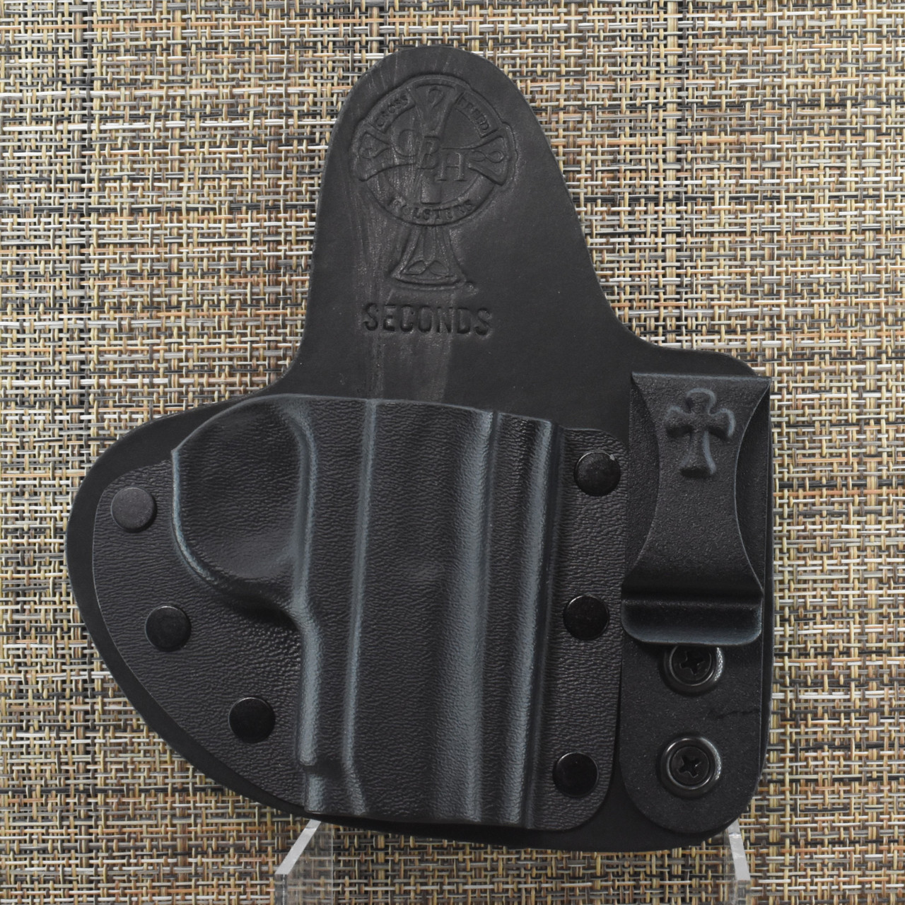 26155 CrossBreed® Mini Appendix for KIMBER MICRO 9 . Right Hand . Black Cow