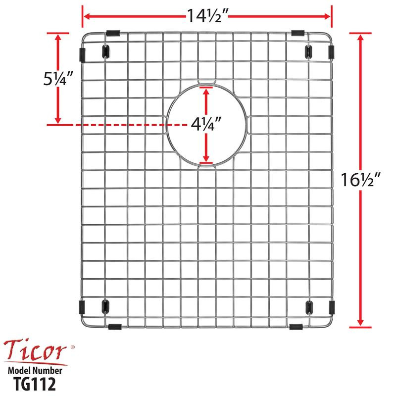33" Ticor TR4070 Bradford Series 16-Gauge Stainless Steel Overmount ...