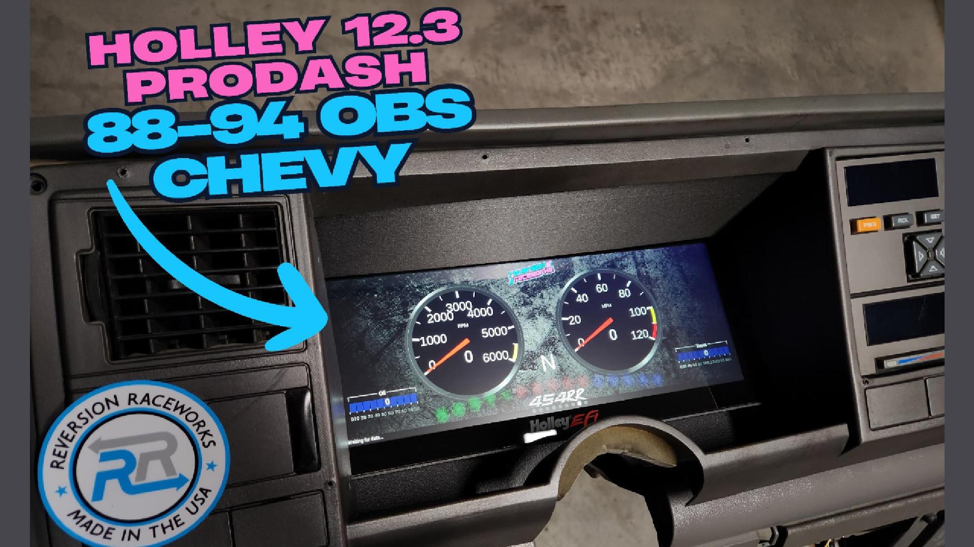 How to Install the Holley 12.3" Pro Dash in Your 1988-1994 OBS Chevy ...