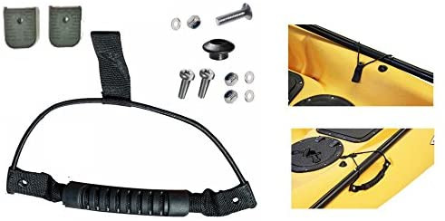 Moulded Webbing Handle with end caps, fixings and paddle clip shock cord