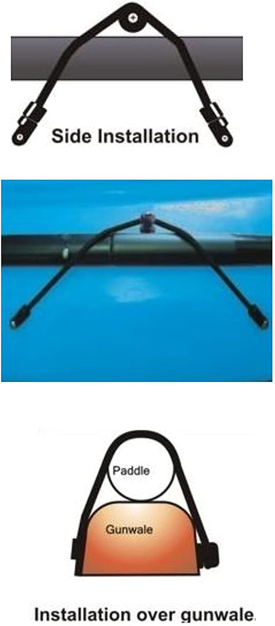 Kayak & Canoe Deck Paddle/Rod Keep Kit MAKES 2 keeps with marine grade ...