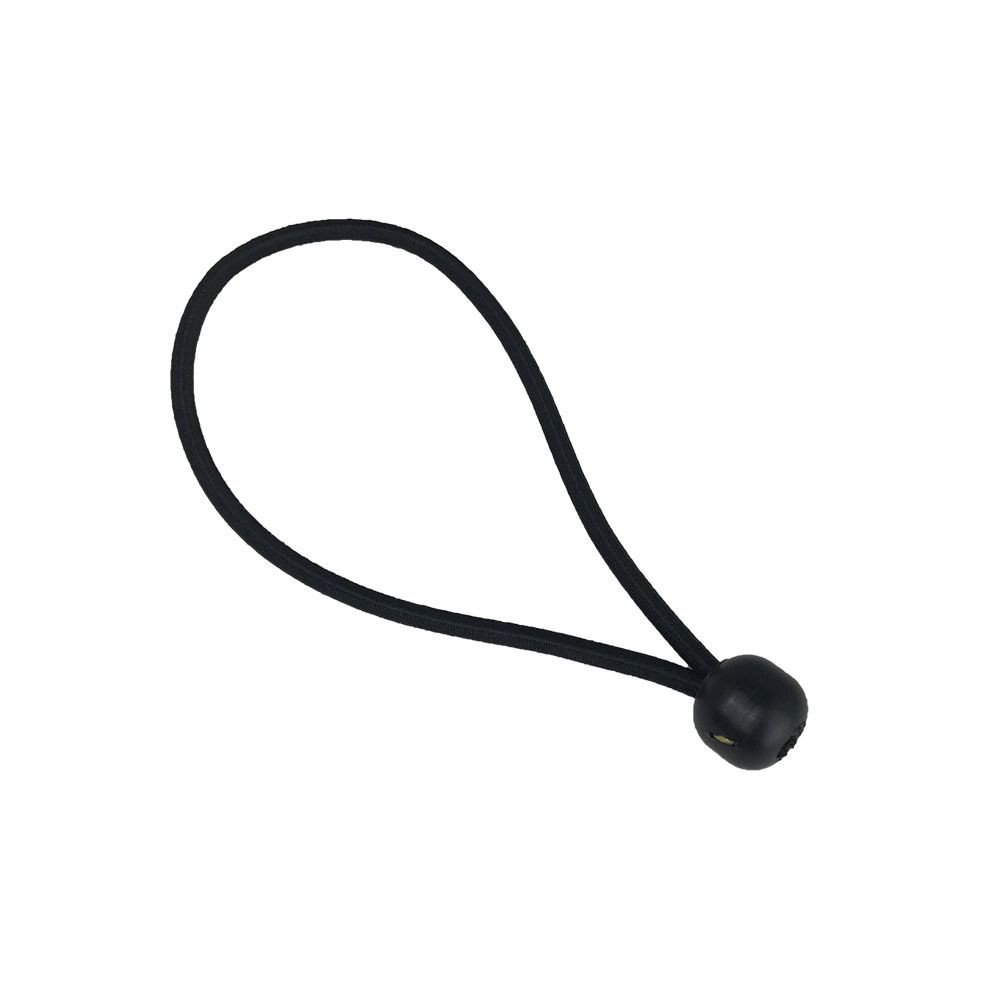 Shock Cord Ball Loops Black Pack 3