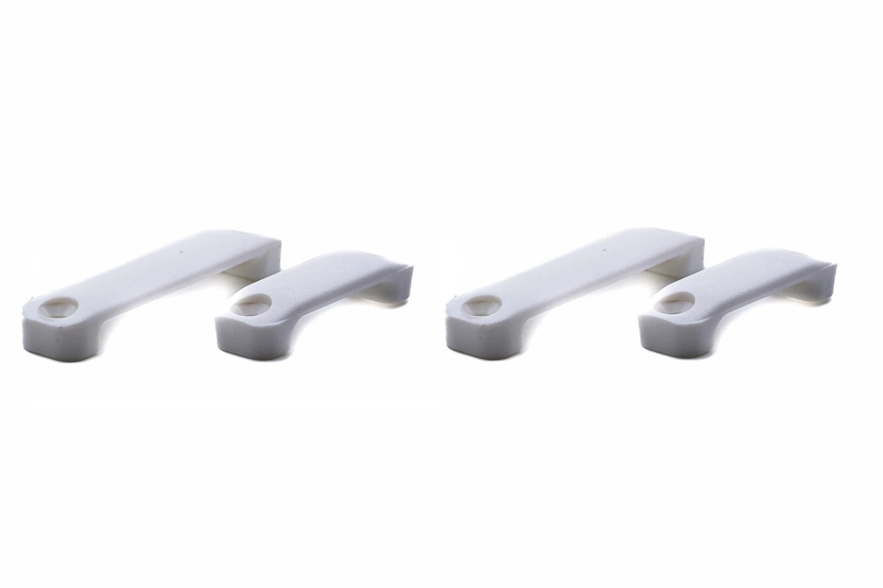 25 mm Webbing White Footmans Loop (Pack 4)